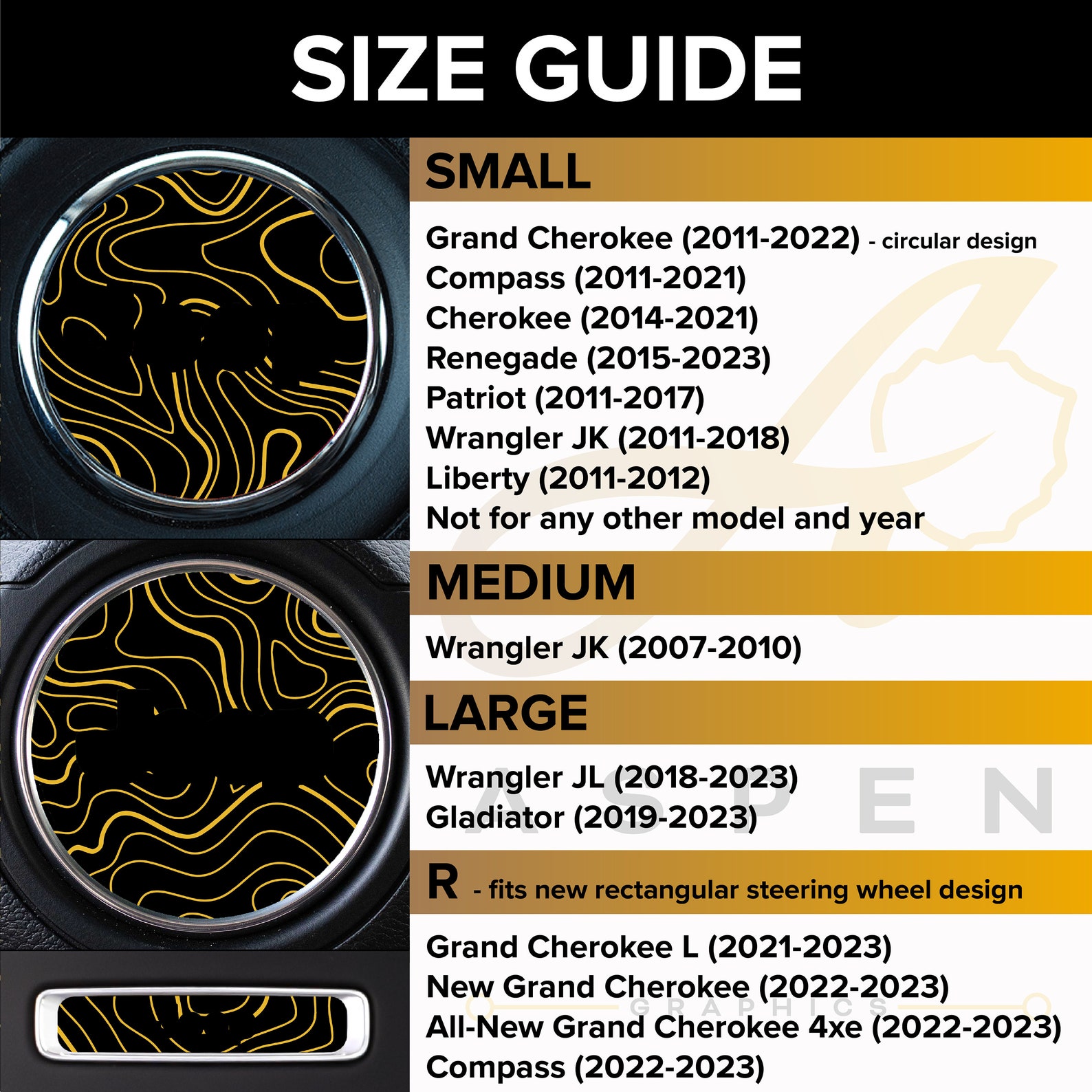 Topographical Map Steering Wheel Decal Accessory for Jeep - Etsy