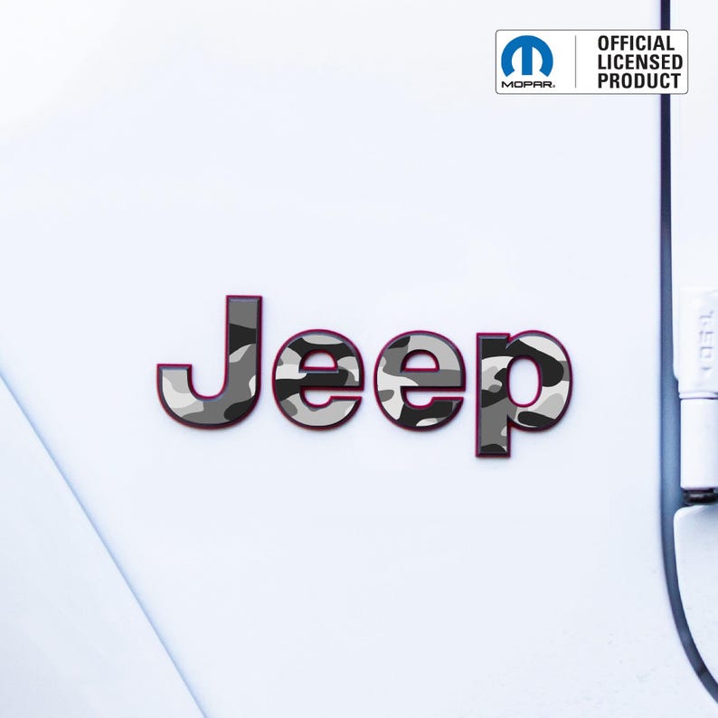 JEEP Gladiator Emblem Overlay Decal Set – Camo Print | Fits 2020+ JT - Etsy