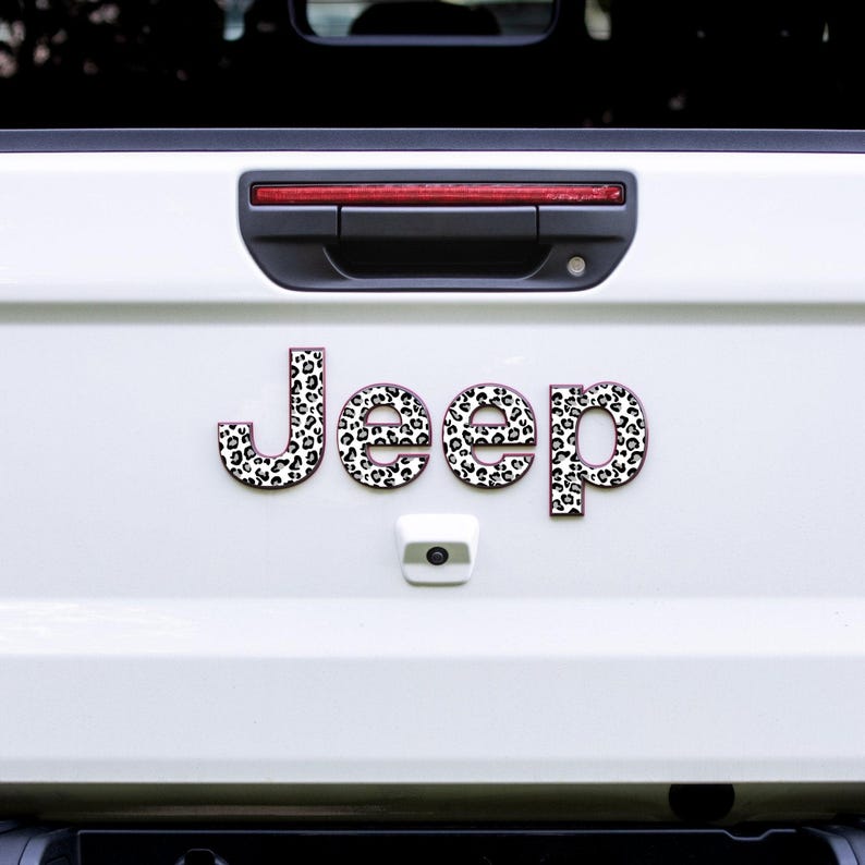 JEEP Gladiator Emblem Overlay Decal Set – Animal Print | Fits 2020+ JT ...