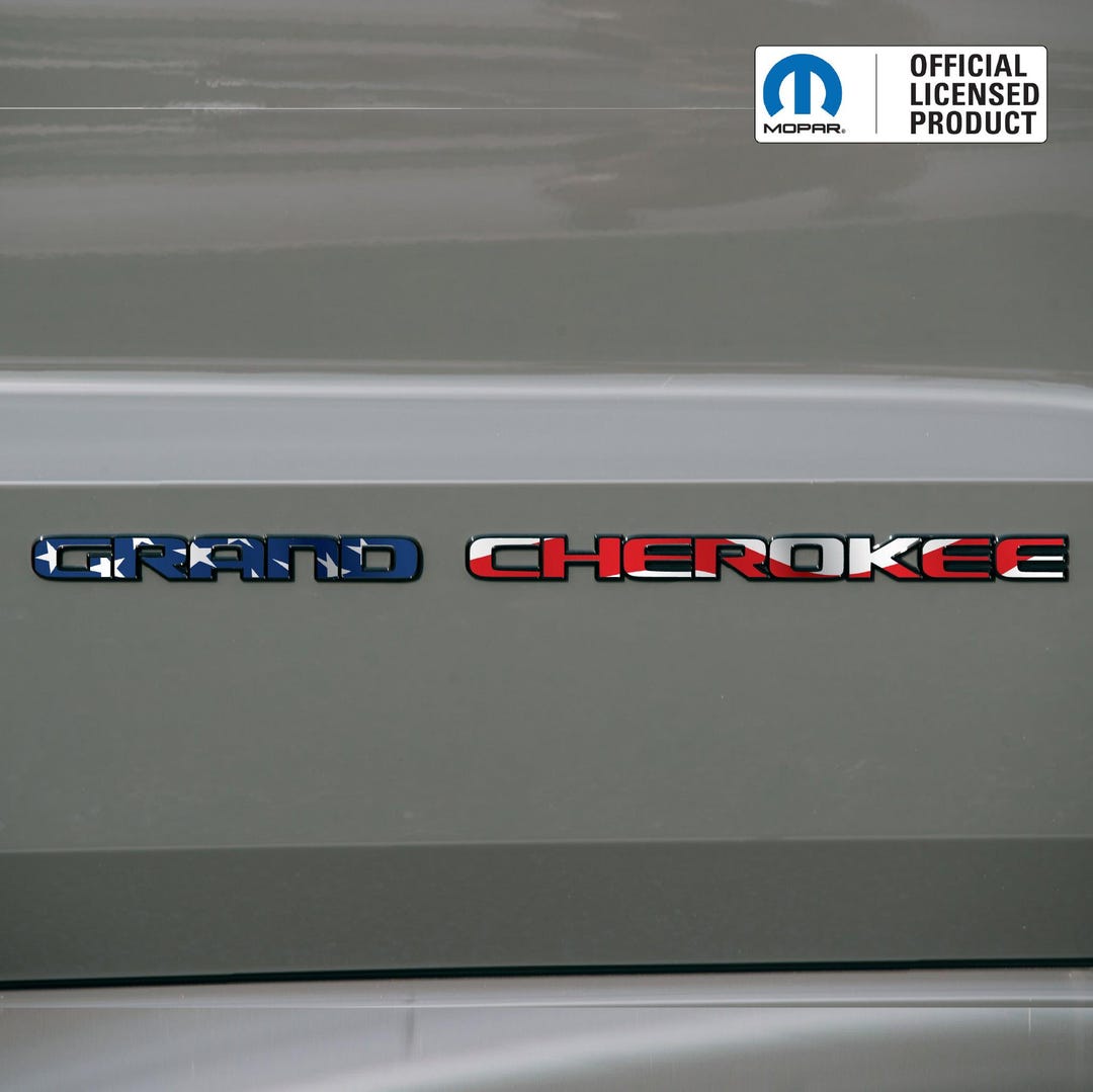 GRAND CHEROKEE American Flag Emblem Overlay – 2017-2022 Jeep WK2 - Etsy