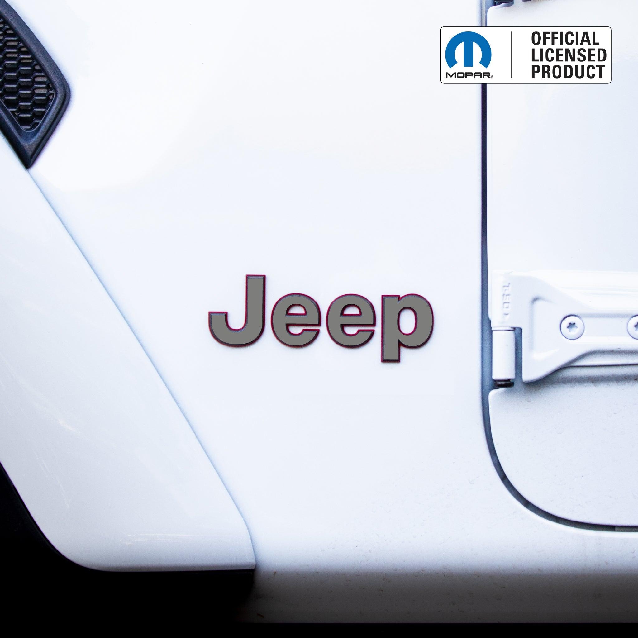 JEEP Wrangler Emblem Decal Set – Custom Color | Fits YJ, TJ, Jk, Jl ...