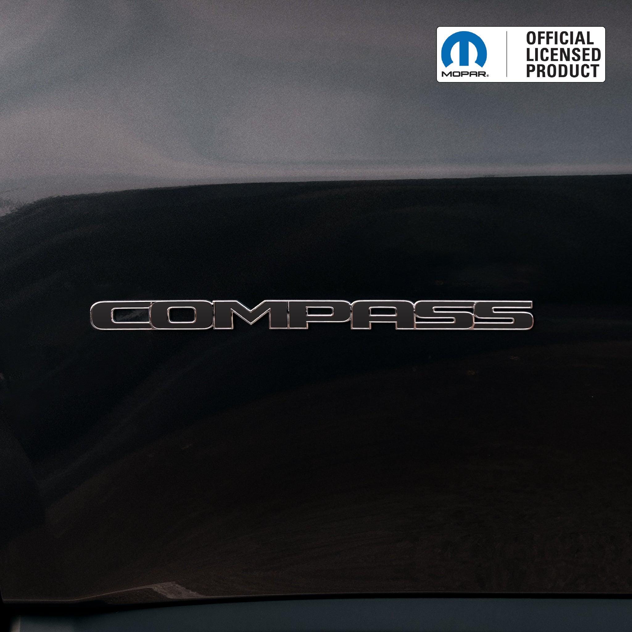 COMPASS Door Emblem Overlay Decals – Solid Colors | Fits 2011–2025 Jeep ...