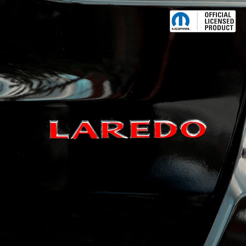 LAREDO Emblem Overlay Decal – Solid Colors | Fits Jeep Grand Cherokee ...