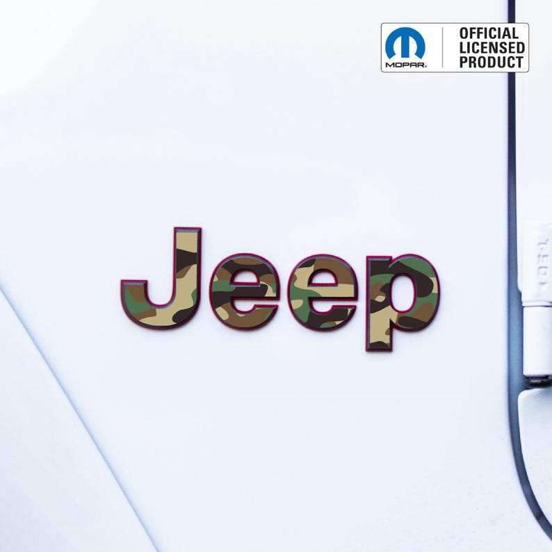 JEEP Gladiator Emblem Overlay Decal Set – Camo Print | Fits 2020+ JT - Etsy