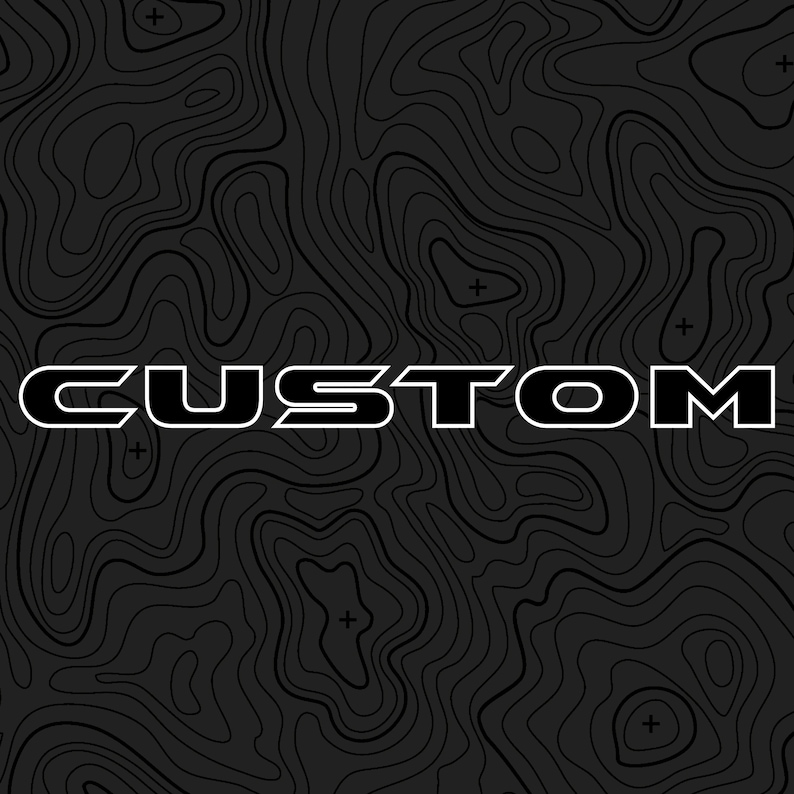 Custom Black Lettering Sticker Decal for Hood With an Outline - Etsy