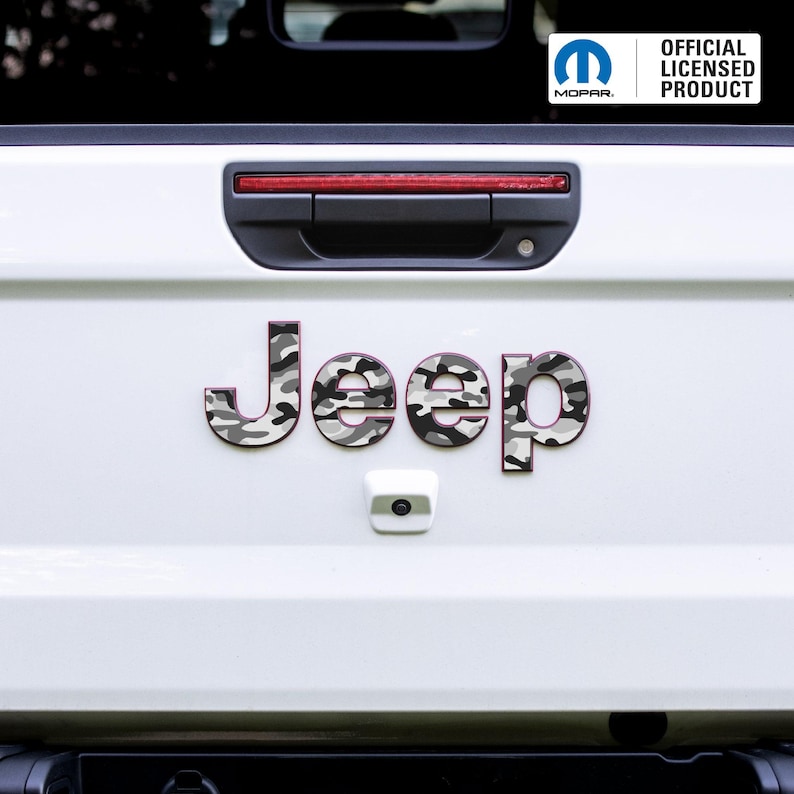 JEEP Gladiator Emblem Overlay Decal Set – Camo Print | Fits 2020+ JT - Etsy