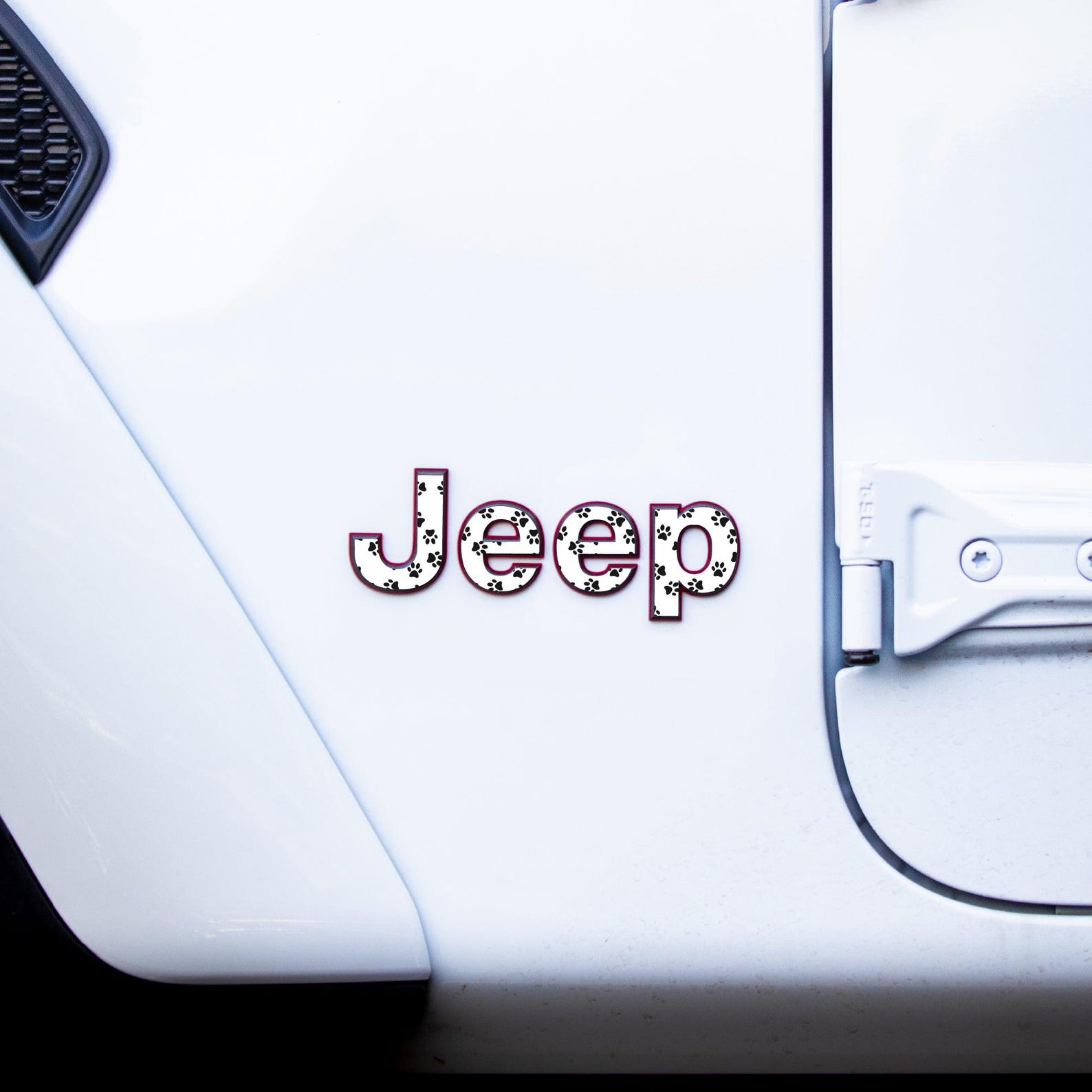 JEEP Emblem Overlay Decals – Animal Print Designs | Fits Wrangler JL ...