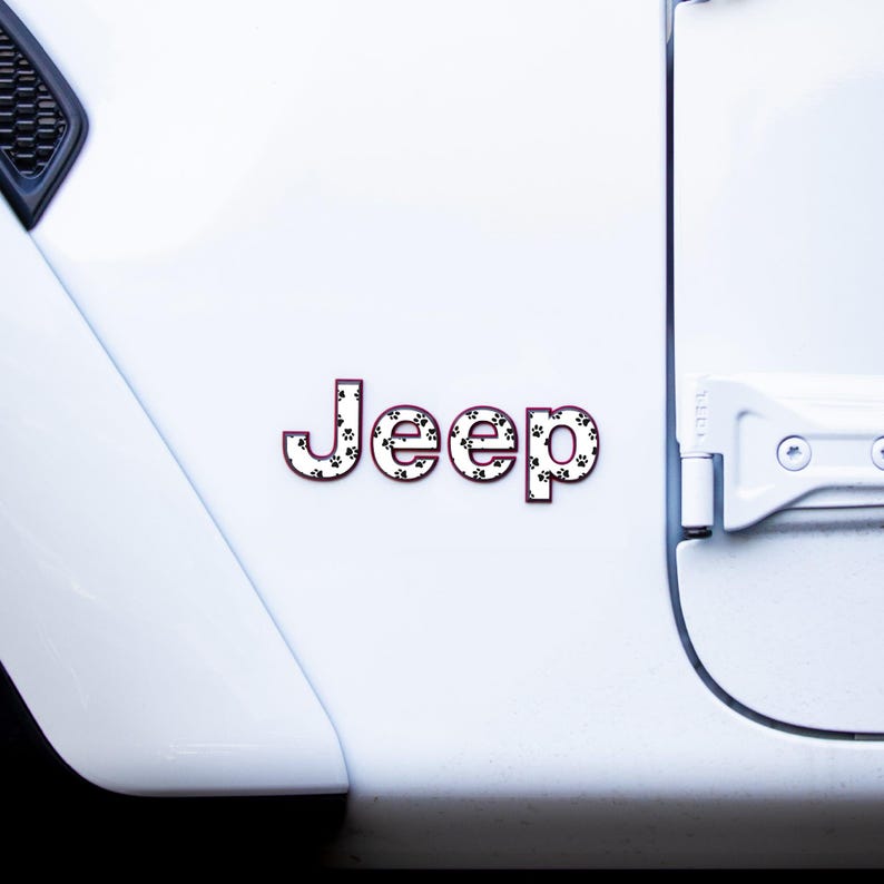 JEEP Emblem Overlay Decals – Animal Print Designs | Fits Wrangler JL ...