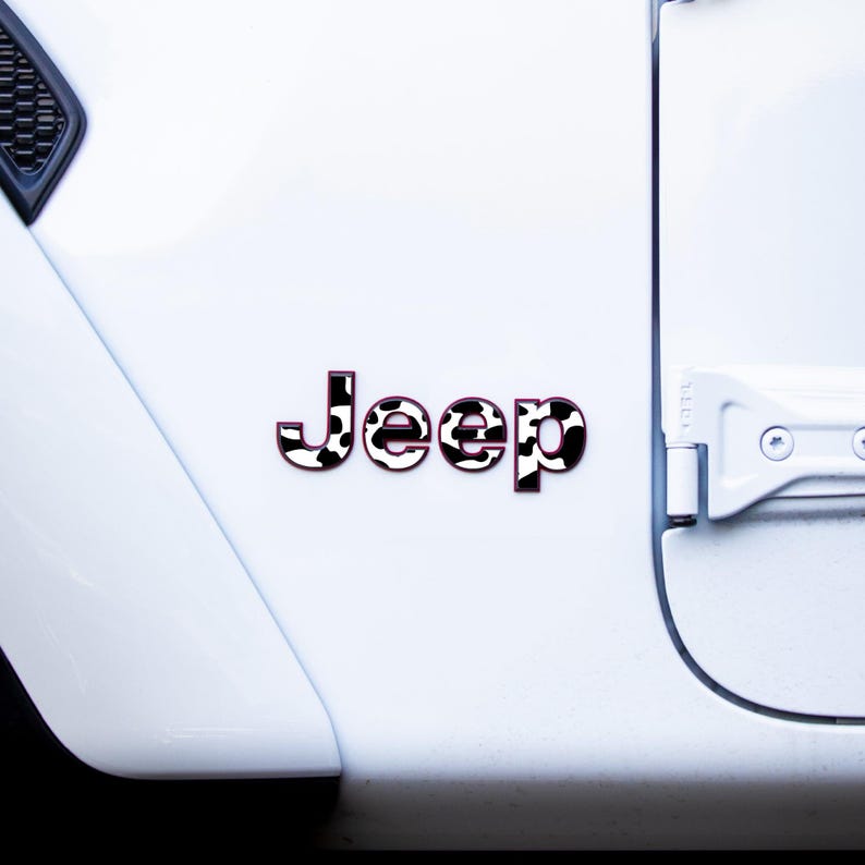 JEEP Gladiator Emblem Overlay Decal Set – Animal Print | Fits 2020+ JT ...