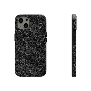 Topographic Map iPhone Case With Wireless Charging Support - Etsy