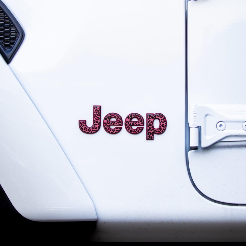 JEEP Gladiator Emblem Overlay Decal Set – Animal Print | Fits 2020+ JT ...