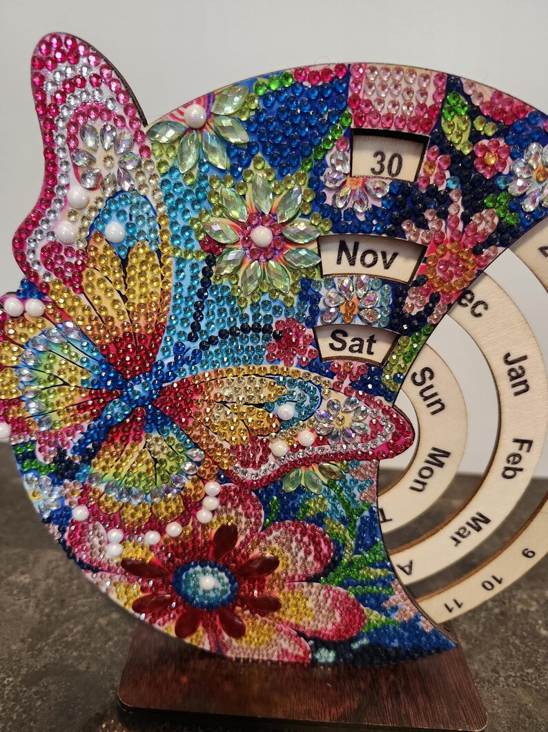 Rotating Calendar Completed Diamond Painting - Etsy