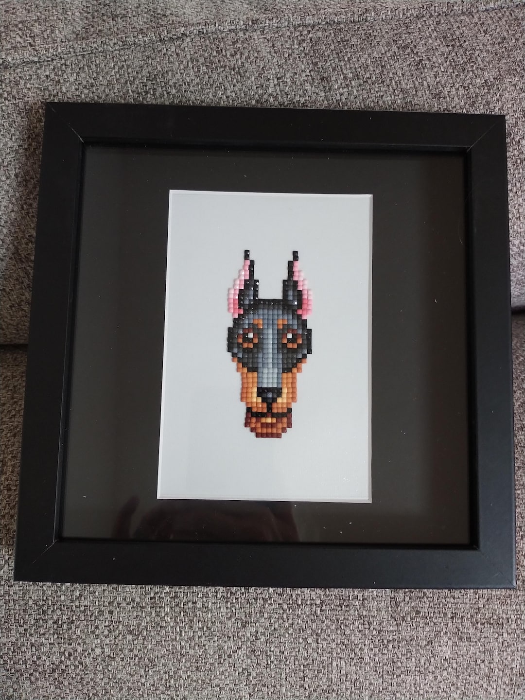 Doberman Dog Completed Diamond Painting - Etsy