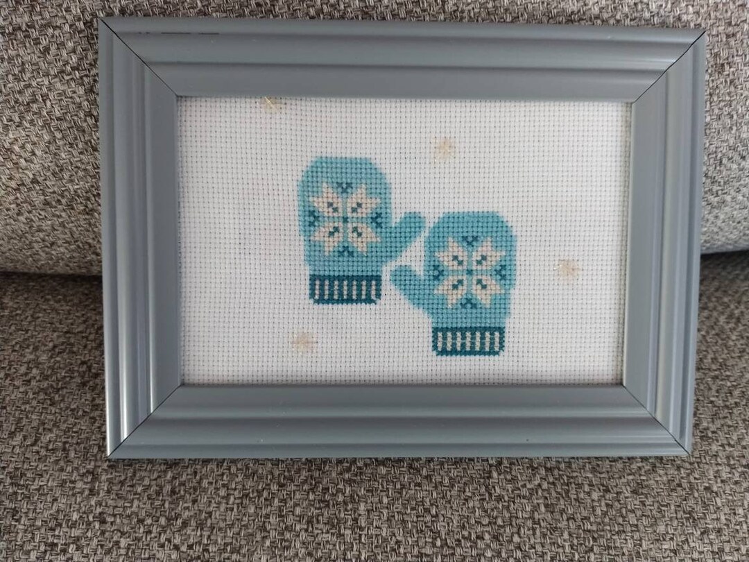 Mittens Cross Stitch - Etsy