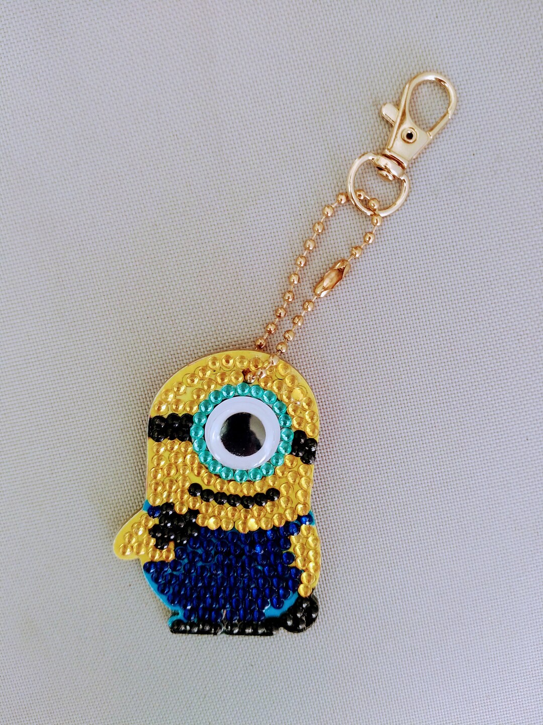 Minion Keychain Completed Diamond Painting - Etsy
