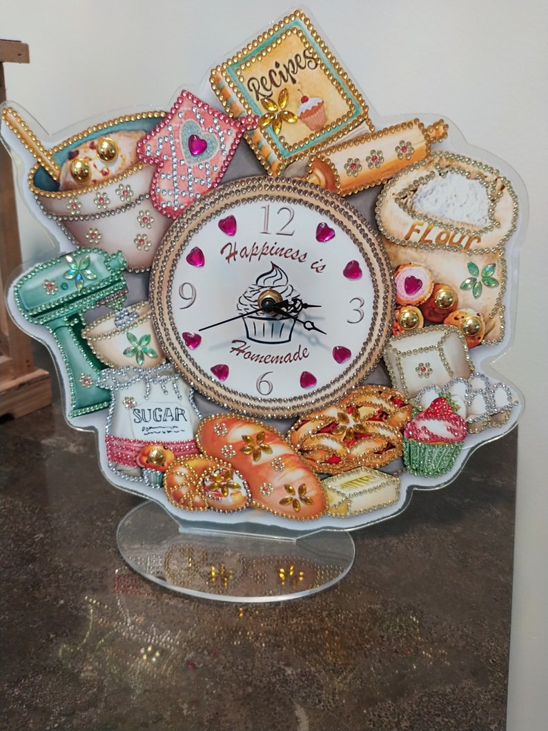 Bakers Clock Completed Diamond Painting - Etsy