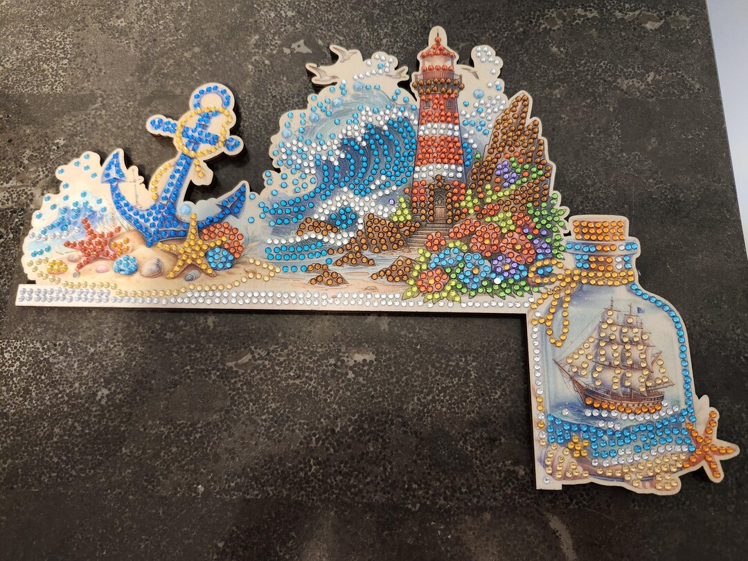 Seashore Over Door Decor Completed Diamond Painting - Etsy