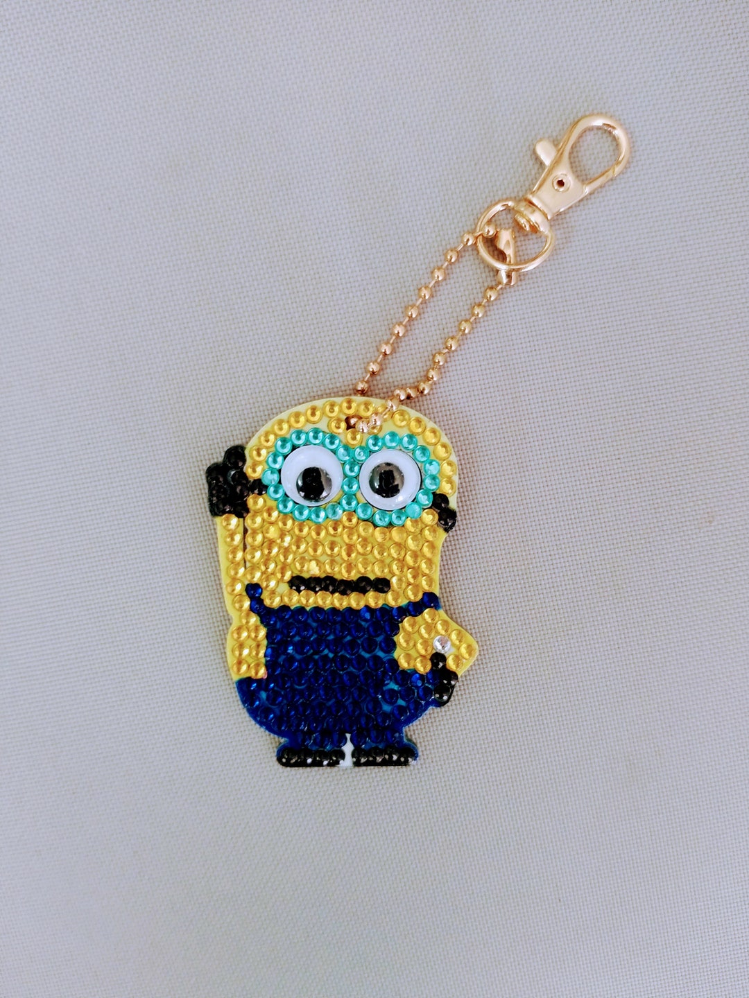 Minion Keychain Completed Diamond Painting - Etsy