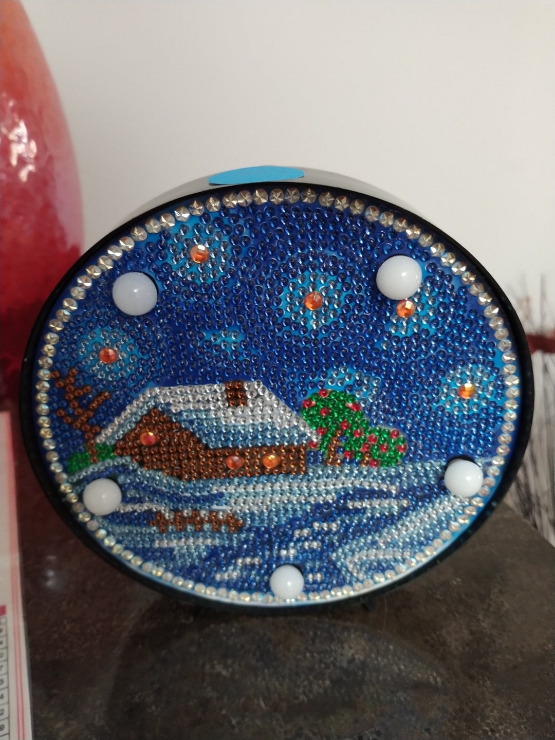 Winter Snow Scene Night Light Completed Night Light - Etsy