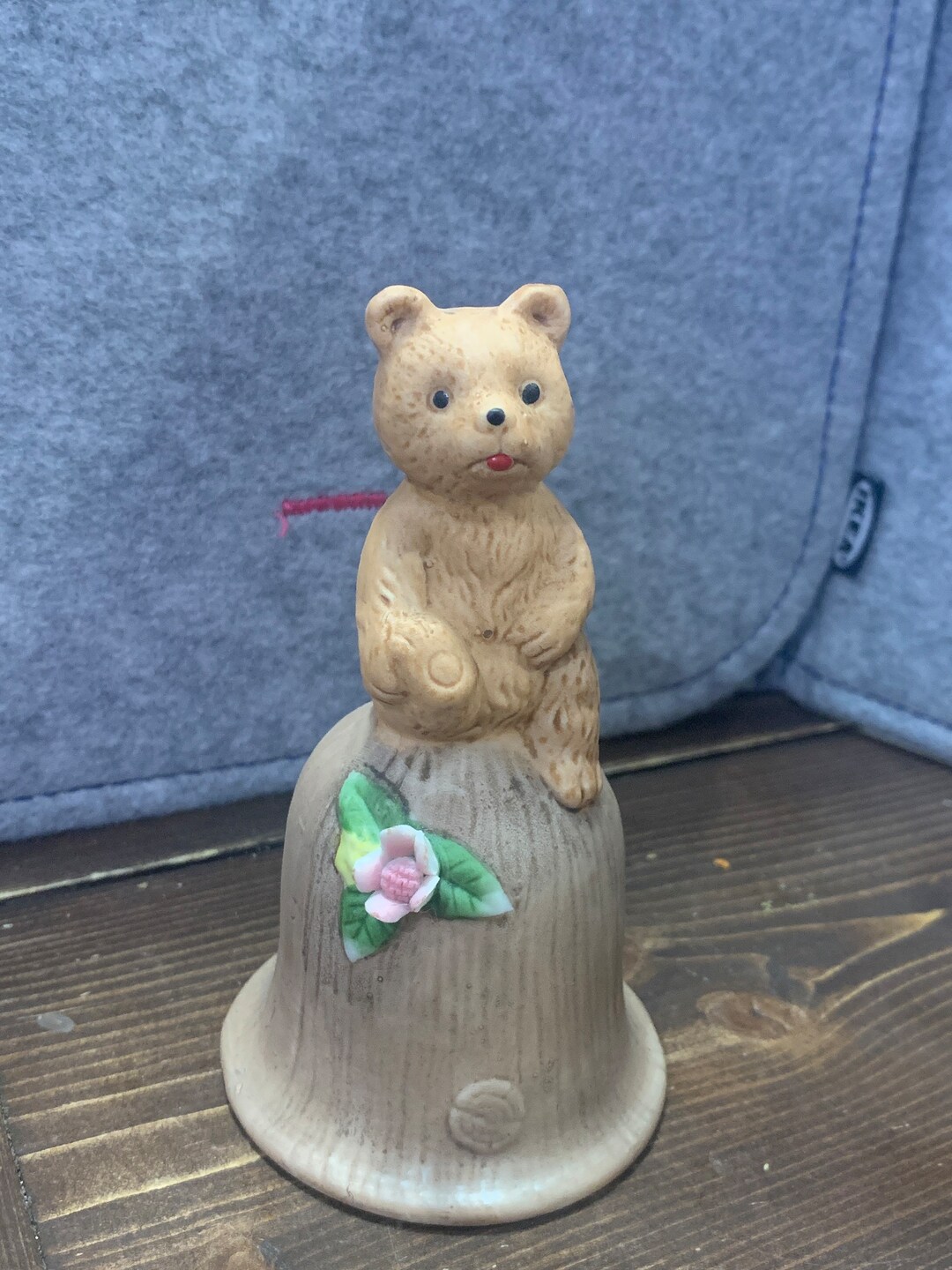Vintage Bell With Bear Handle - Etsy