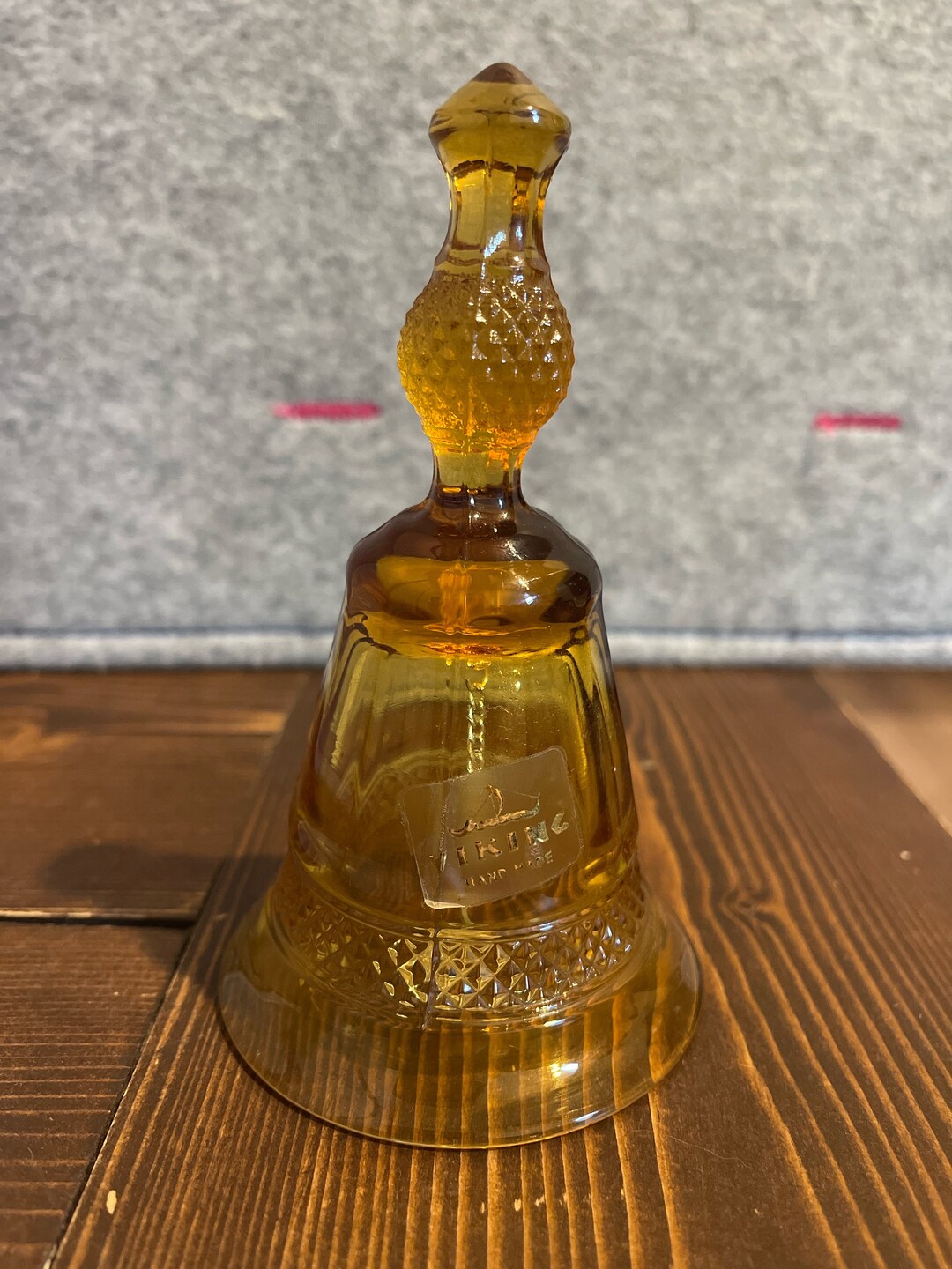 Viking Glass Amber Bell Hand Made - Etsy
