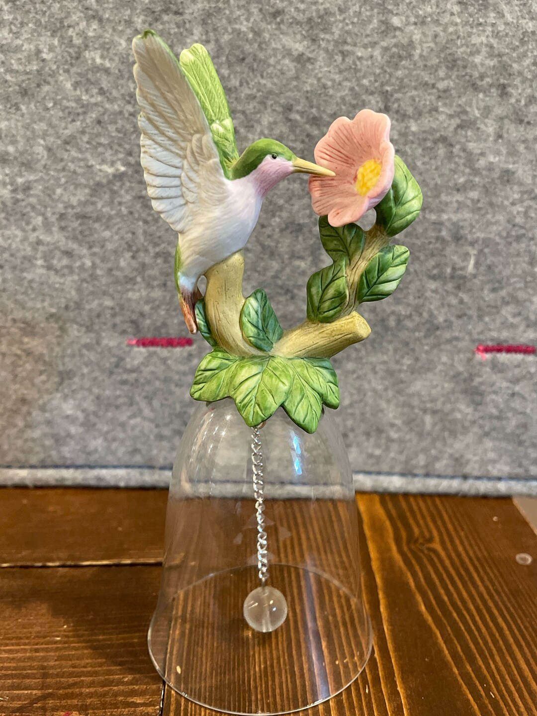Glass Bell With Hummingbird Handle - Etsy
