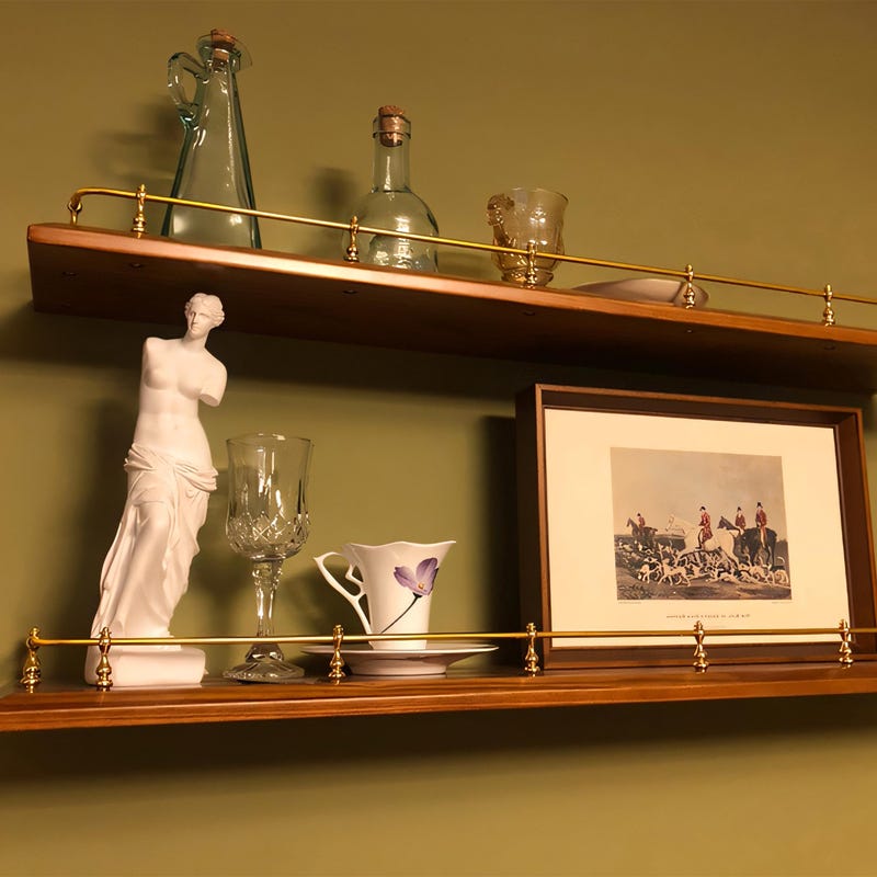 Brass Gallery Shelf Rail - Etsy