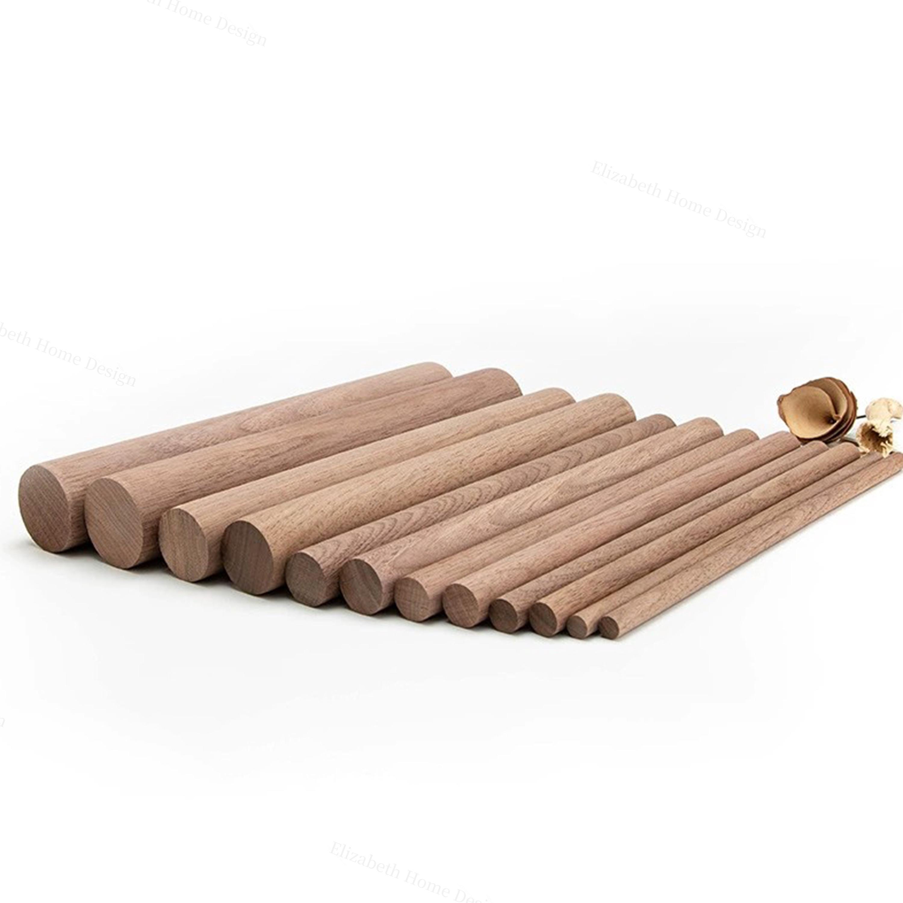 Black Walnut Round Rods，black Walnut Round Wooden Sticks，diy Wooden ...