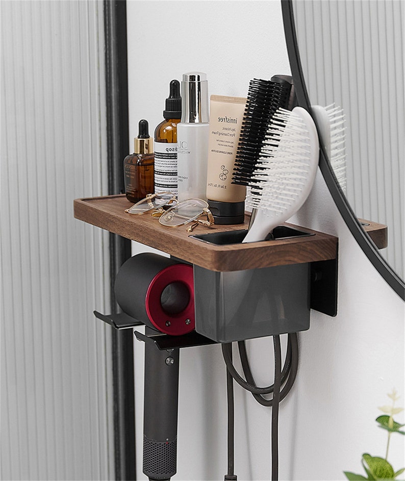 Dyson Curling Iron Rack Shelving Dyson Hair Dryer Hanger - Etsy