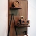 Black Walnut Pegboard Storage Rack, Black Walnut Pegboard Rack ...