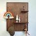 Black Walnut Pegboard Storage Rack, Black Walnut Pegboard Rack ...