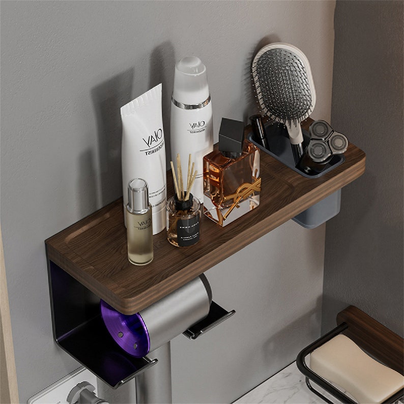 Dyson Curling Iron Rack Shelving Dyson Hair Dryer Hanger - Etsy