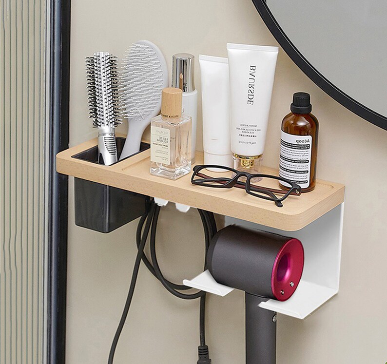 Dyson Curling Iron Rack Shelving Dyson Hair Dryer Hanger - Etsy