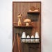 Black Walnut Pegboard Storage Rack, Black Walnut Pegboard Rack ...