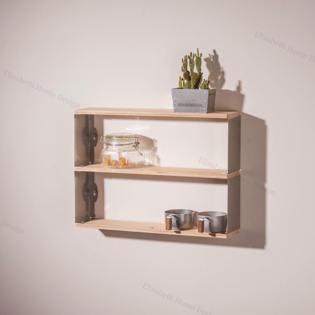 Three-tier Shelving Unit，wooden Shelving Unit，storage Shelf，wall ...