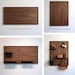Black Walnut Pegboard Storage Rack, Black Walnut Pegboard Rack ...