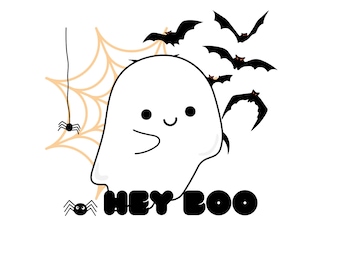 Hey Boo Printable - Etsy