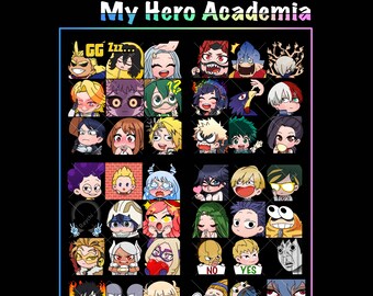 Animated My Hero Academia Anime Bakugo Raver Emote Alert for Streams ...