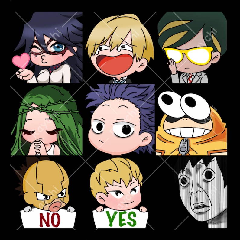 My Hero Academia Emotes - Etsy