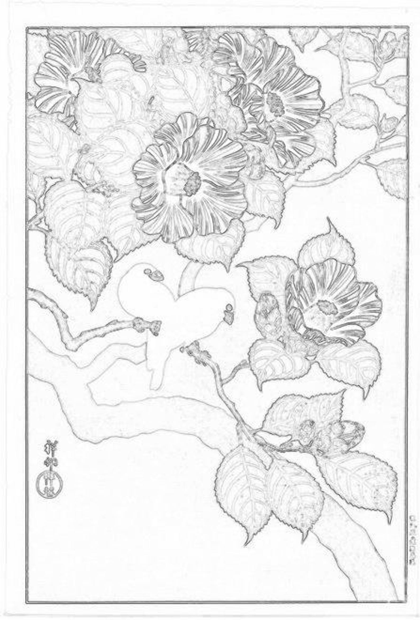 72 Classic Japanese Art Colouring Pages for Relaxation - Etsy