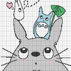 Totoro and Friends Graphgan Pattern - Etsy