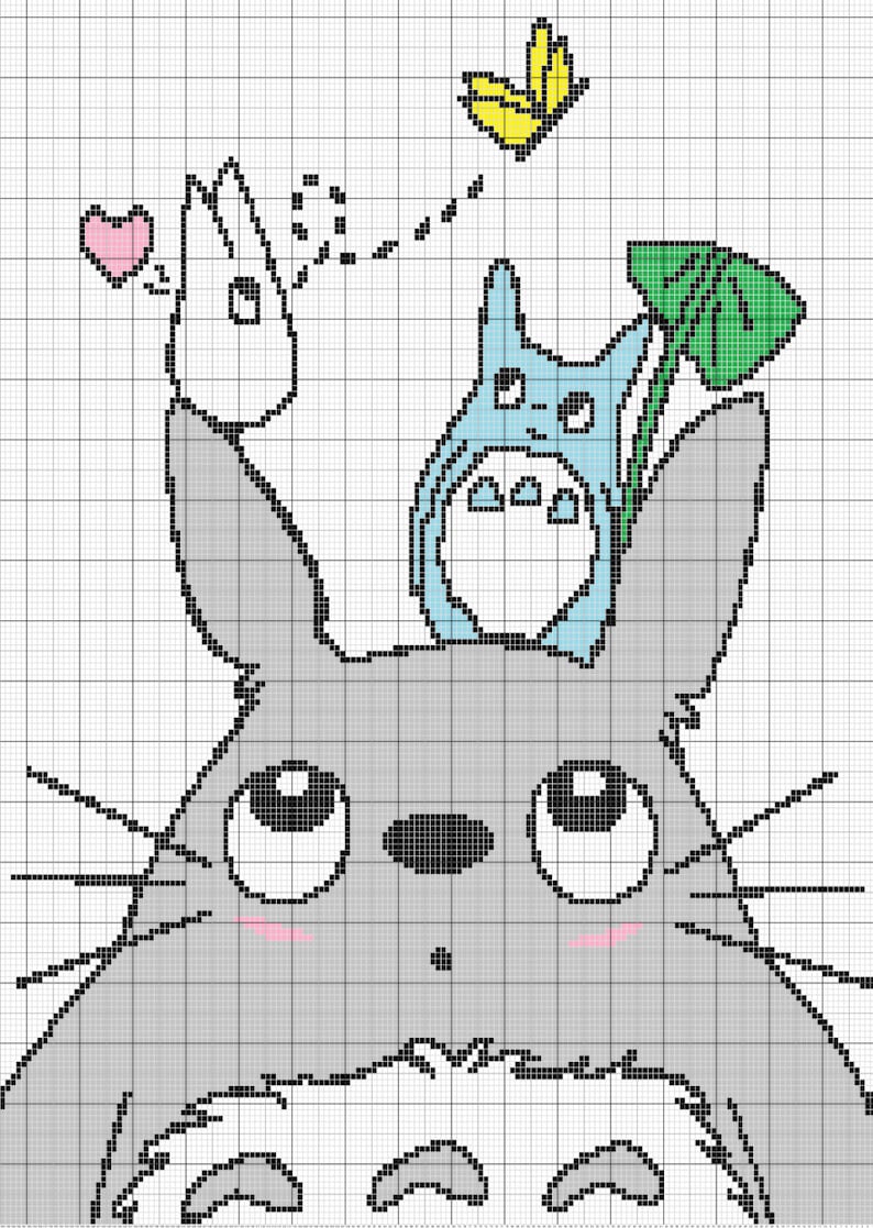 Totoro and Friends Graphgan Pattern - Etsy