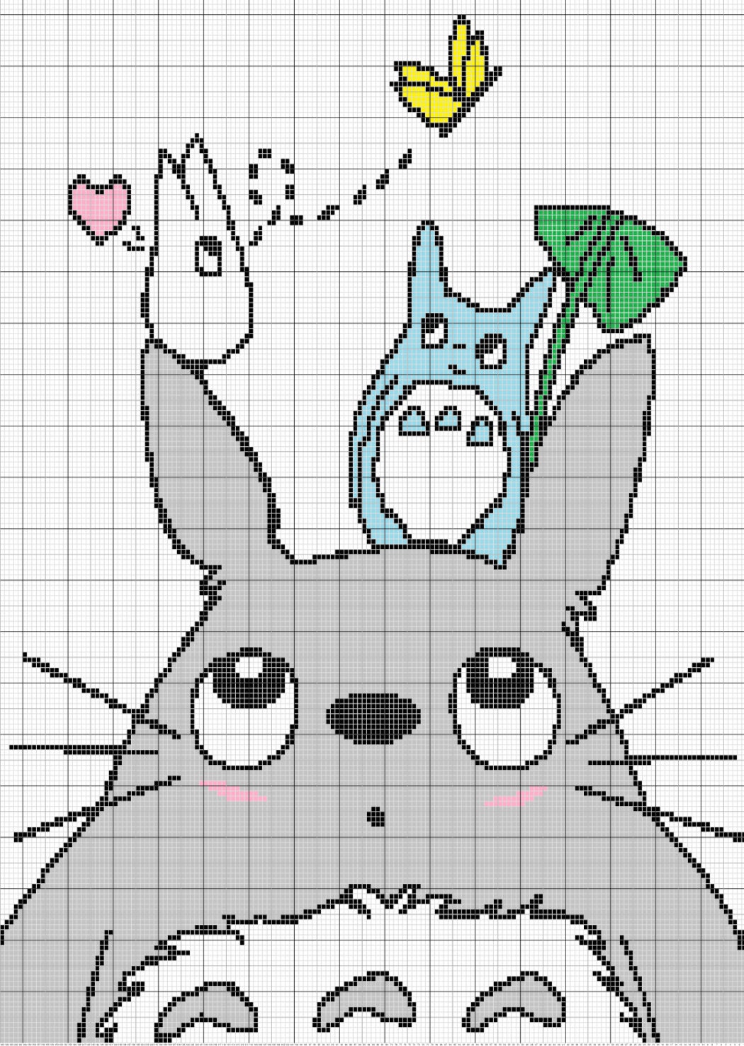 Totoro and Friends Graphgan Pattern - Etsy
