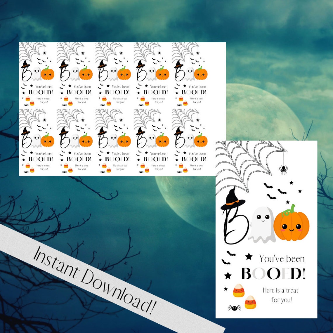 You've Booed Tagss | Printable Booed Tags - Halloween DIY - Halloween ...