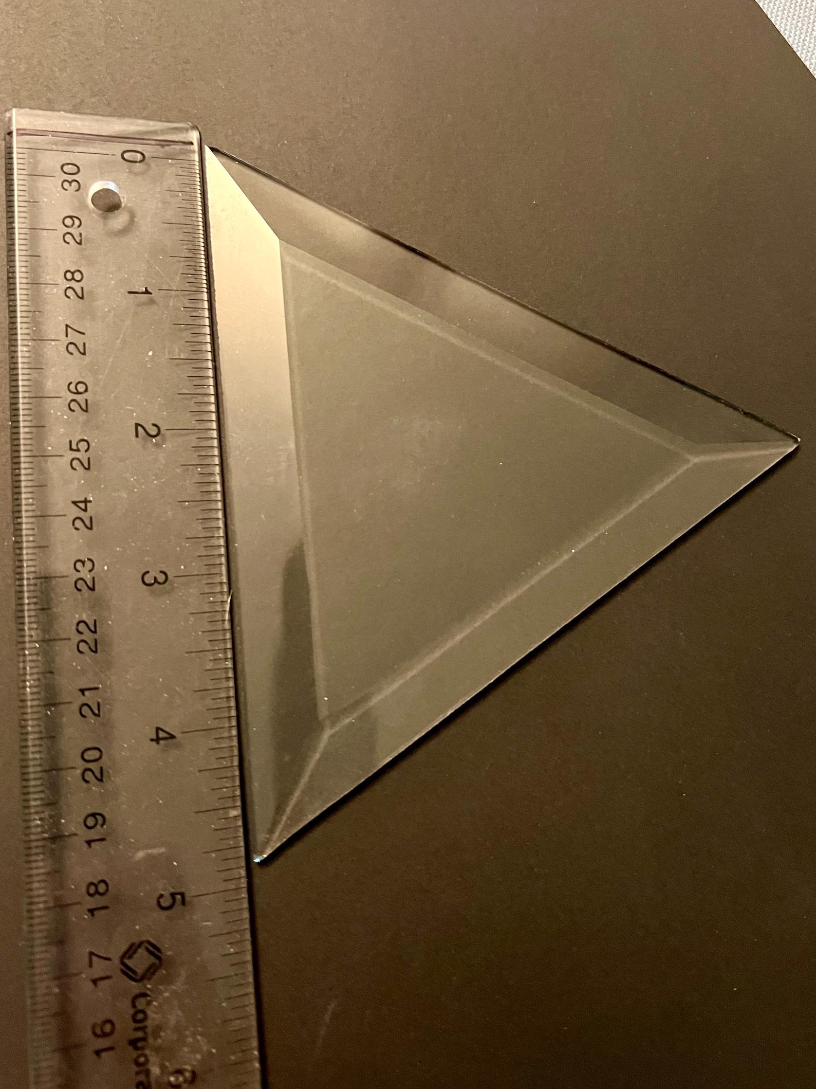 Triangle Beveled Glass 5 Inch - Etsy