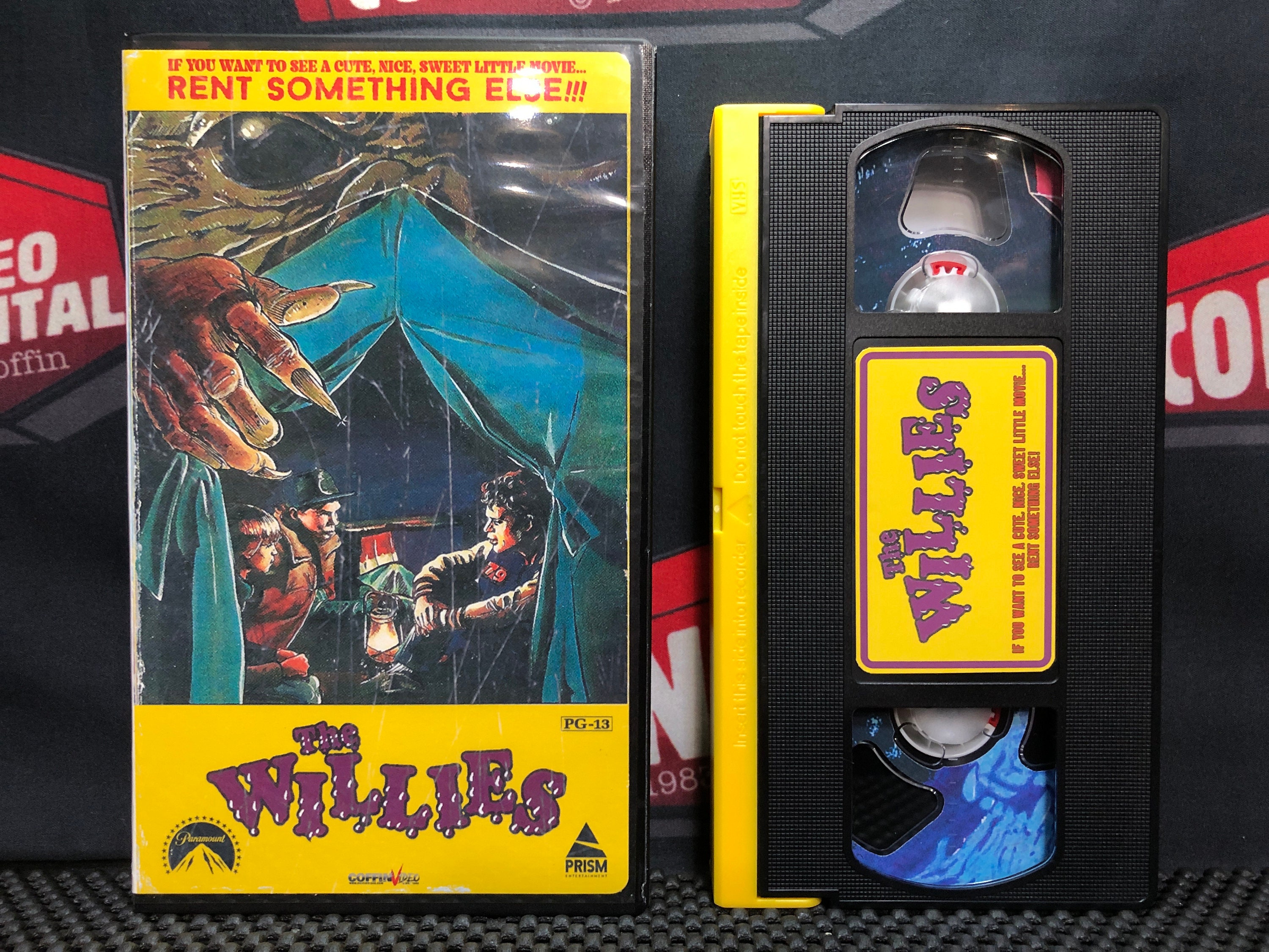 The Willies 1990 custom VHS Tape Coffin Video Rentals - Etsy
