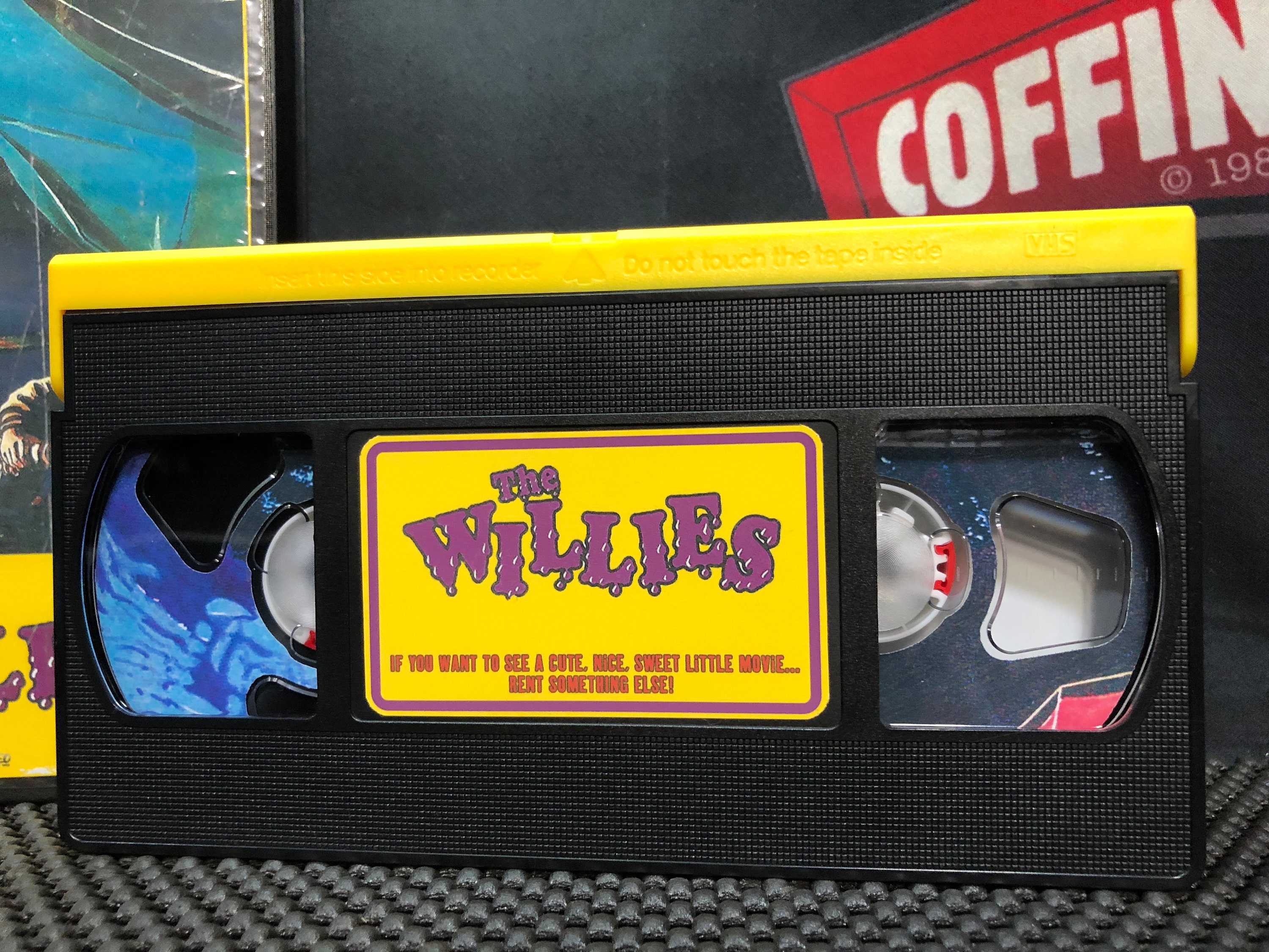 The Willies 1990 custom VHS Tape Coffin Video Rentals - Etsy