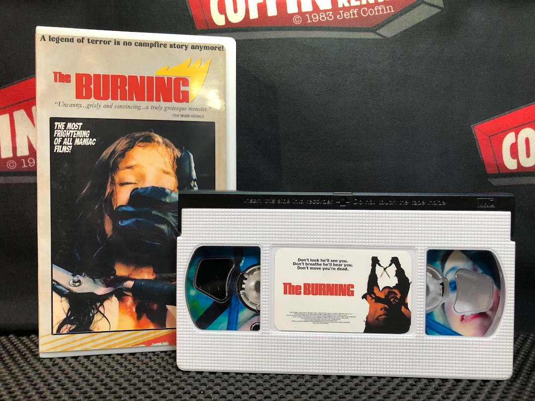 The Burning 1981 custom VHS Tape Coffin Video Rentals - Etsy
