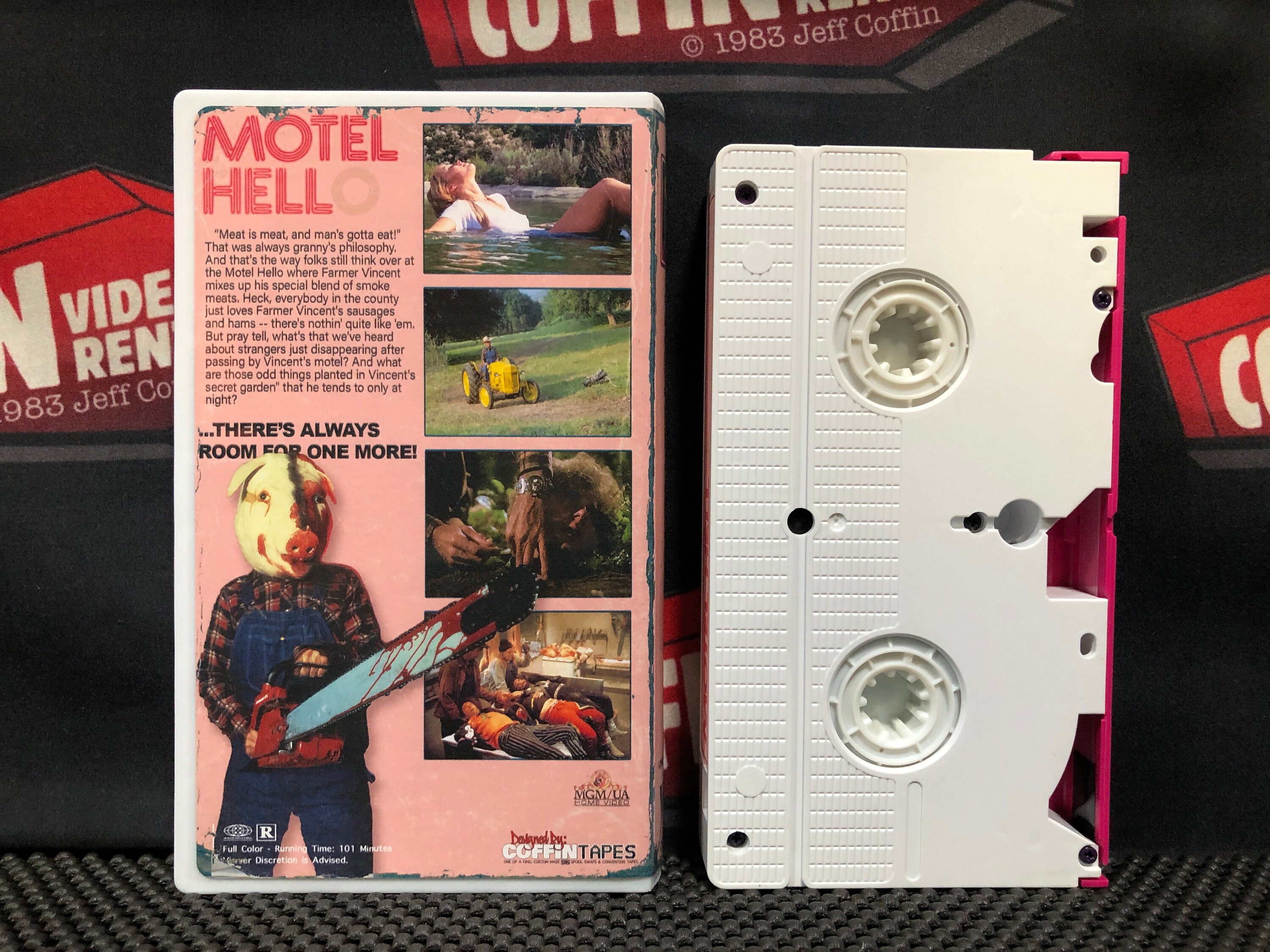 Motel Hell 1980 custom VHS Tape Coffin Video - Etsy