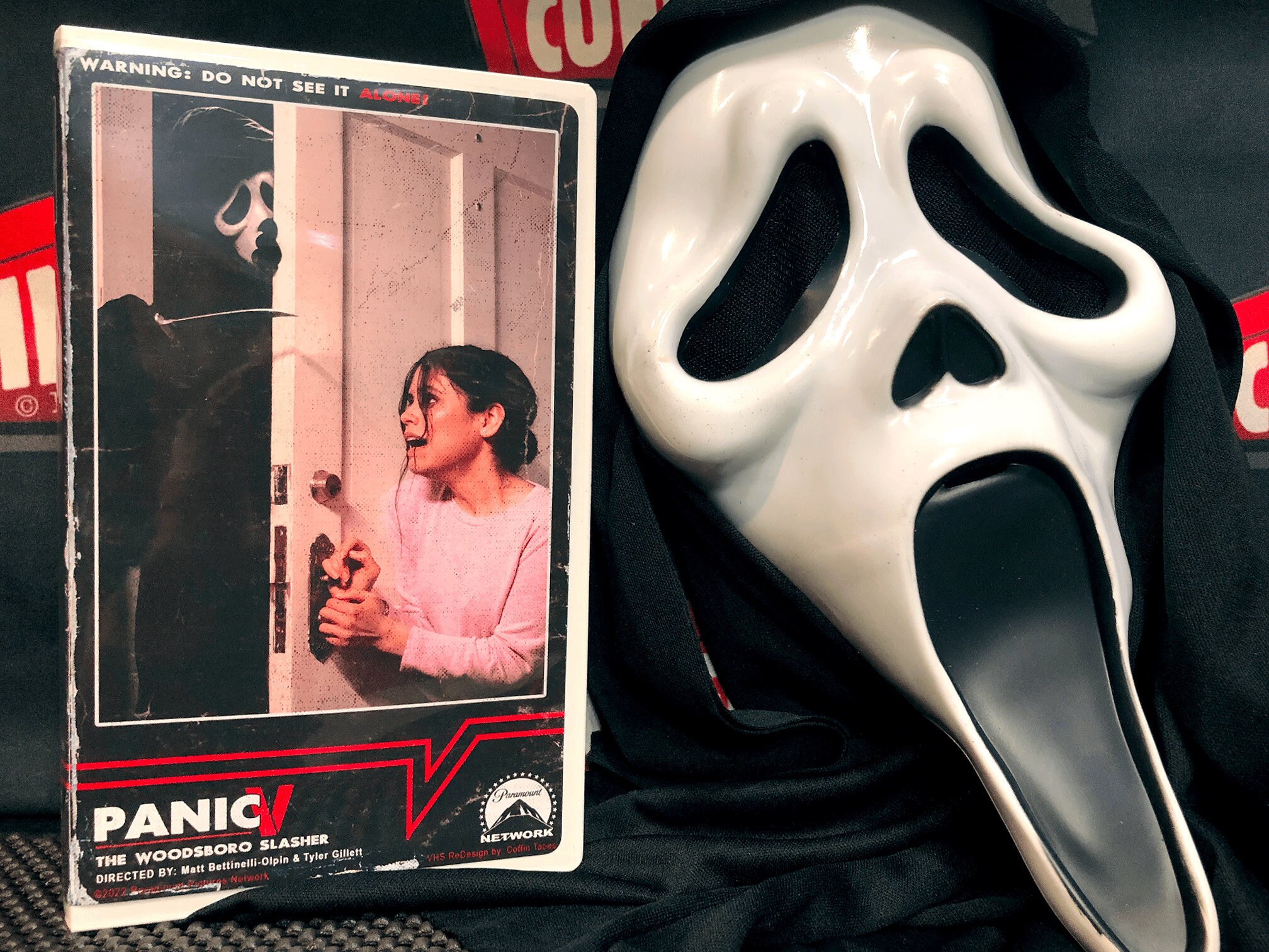 Panic V scream 2022 custom VHS Tape Coffin Video Rentals - Etsy
